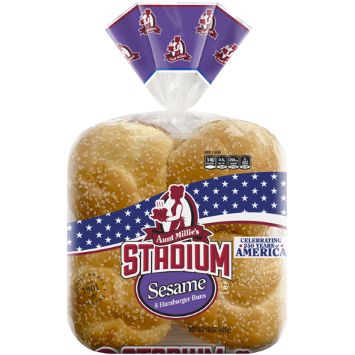 Stadium Sesame Hamburger Buns | Aunt Millie's